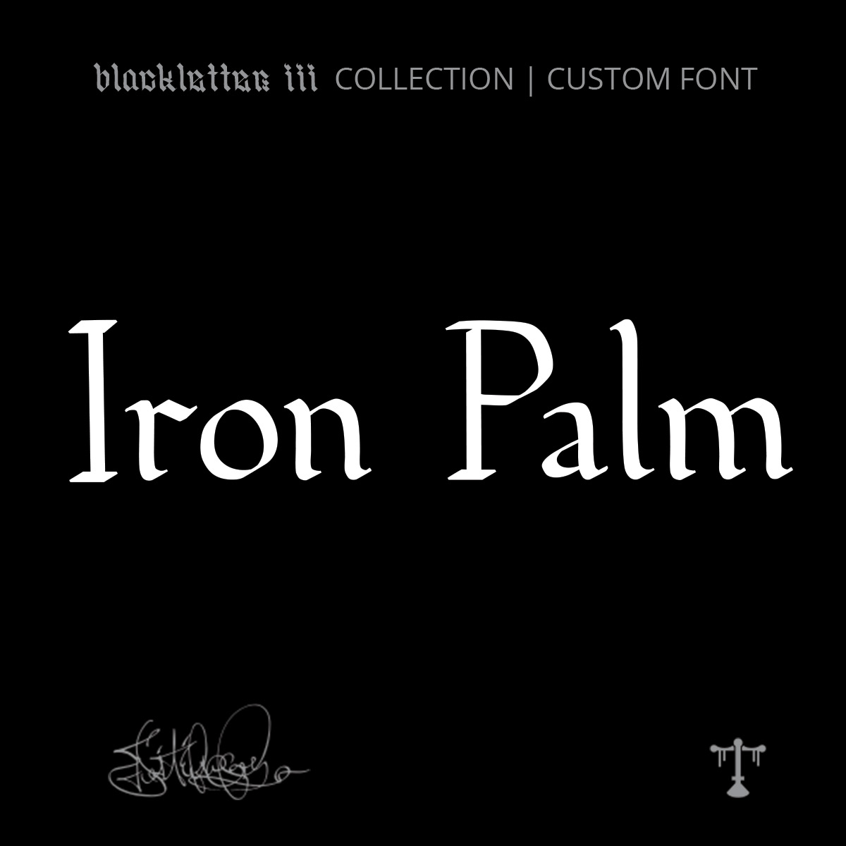 Iron Palm Font - Justified Ink