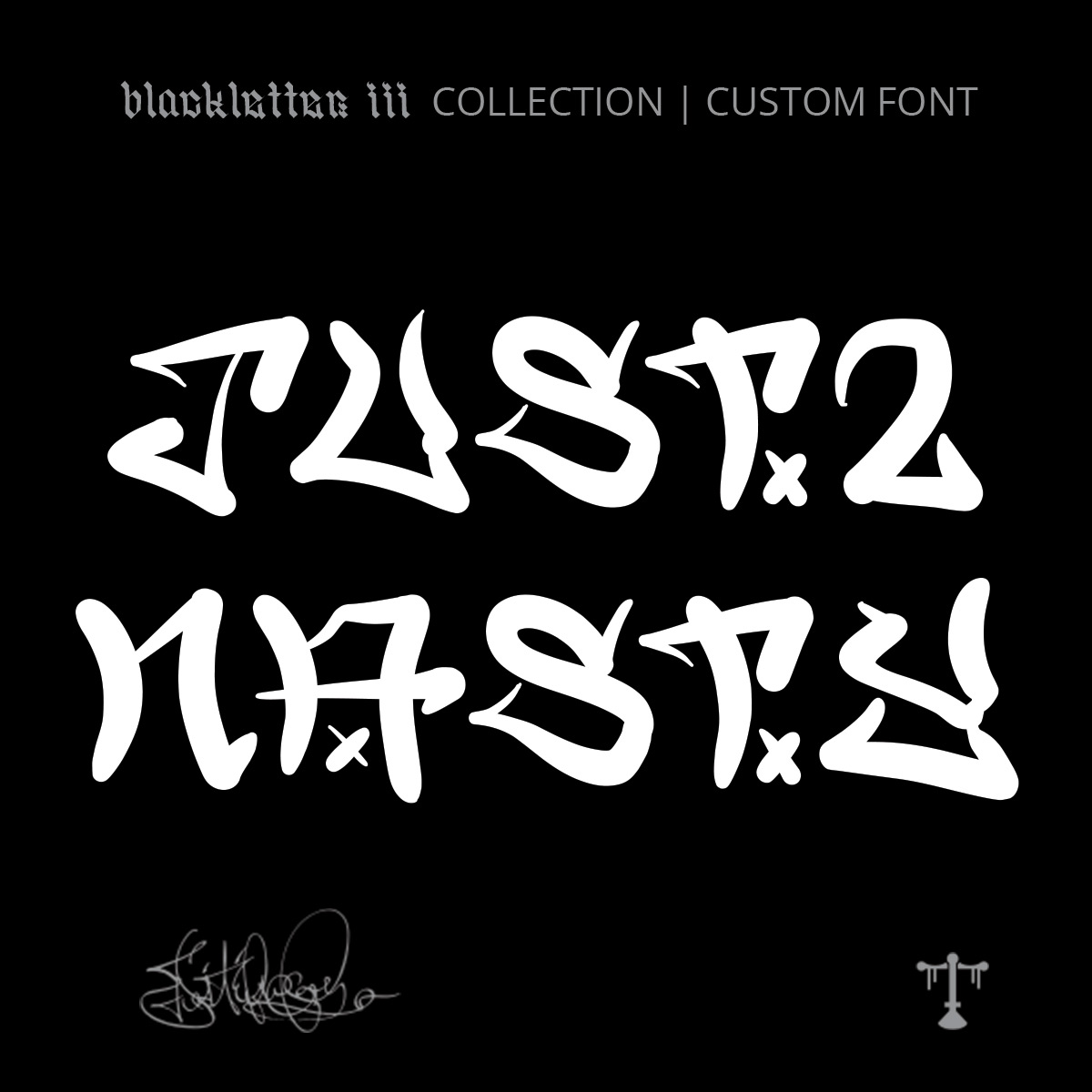 Just2nasty Font - Justified Ink