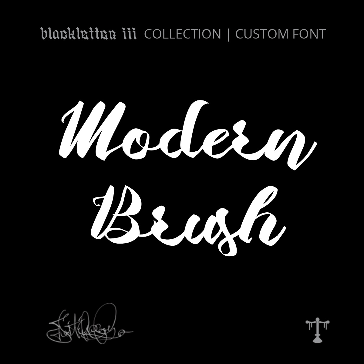 Modern Brush Font - Justified Ink