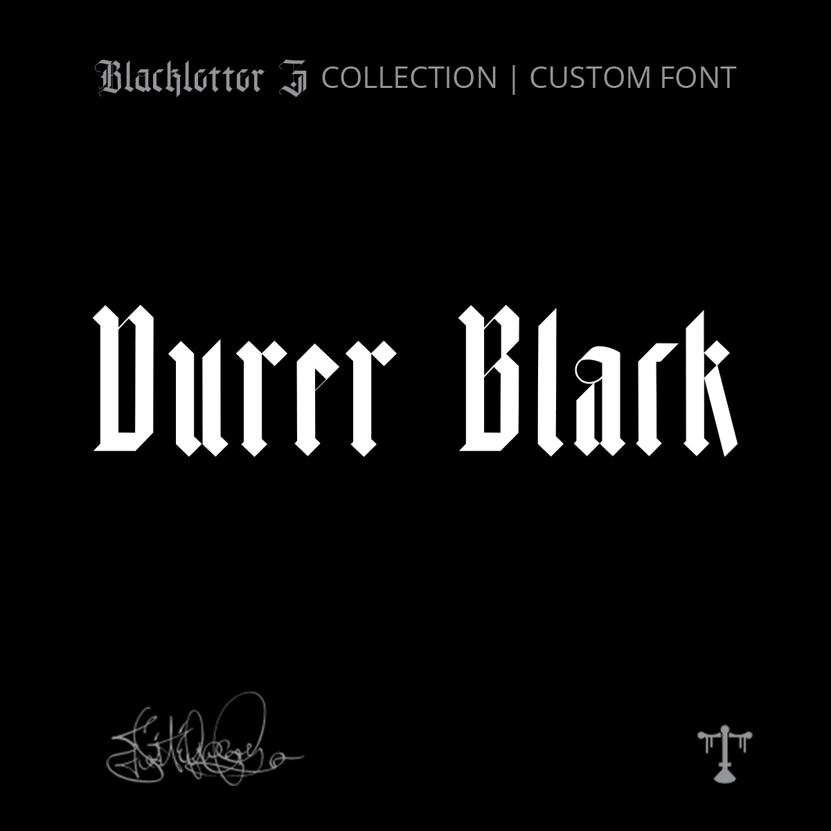 Durer Black Font - Justified Ink